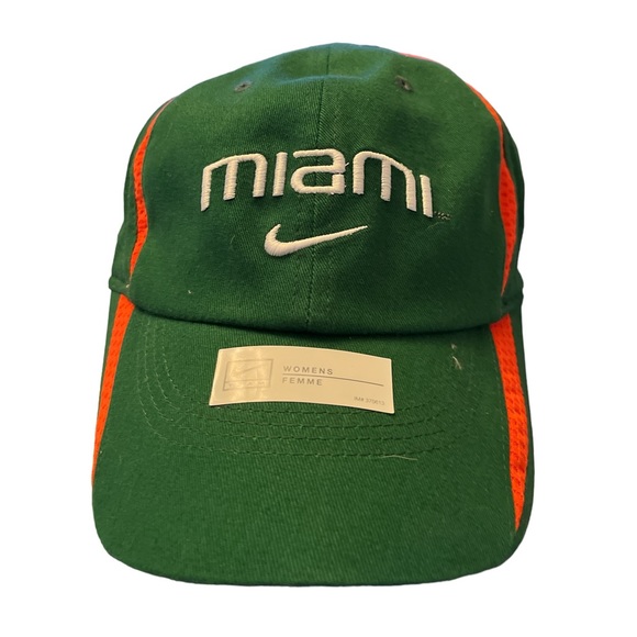 Accessories | Nike Customteam Dry Fit Baseball Cap University Of Miami ...